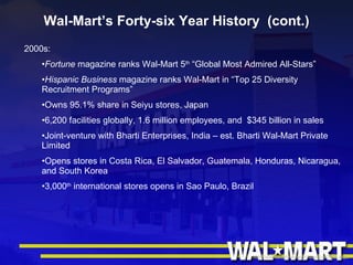 Wal Mart Case Study Part 1 & 3 | PPT | Business | Business and Finance