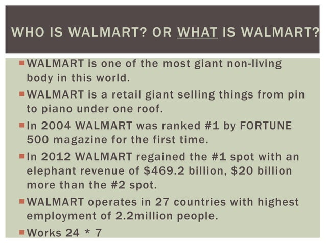 Walmart PESTLE Analysis. | PPTX | Retail Industry | Industries