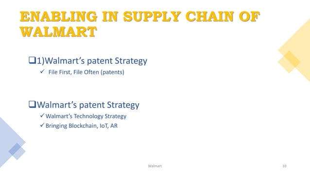 Walmart - Supply Chain Management | PPTX | Logistics | Business
