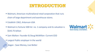 Walmart - Supply Chain Management | PPTX