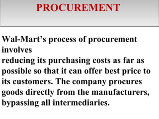 Walmart value chain-analysis | PPT