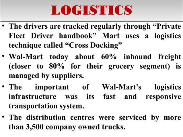 Walmart value chain-analysis | PPT