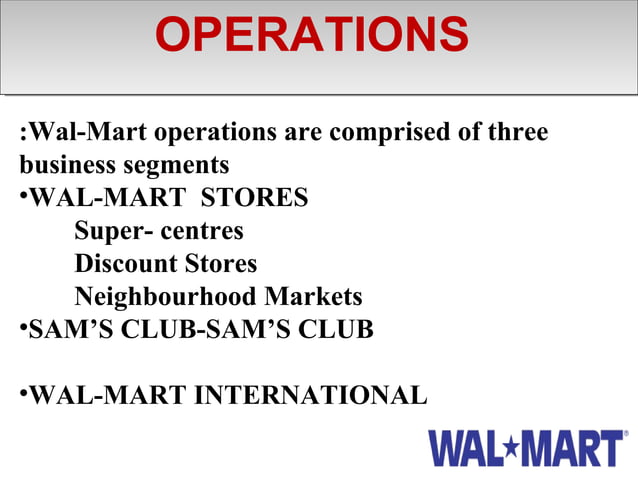 Walmart value chain-analysis | PPT