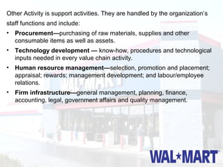 Walmart value chain analysis | PPT | Retail Industry | Industries
