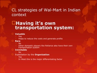 Walmart and Bharti : Transforming Retail in India | PPT