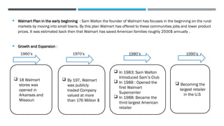 Walmart's Business Model and Growth pptx | PPTX