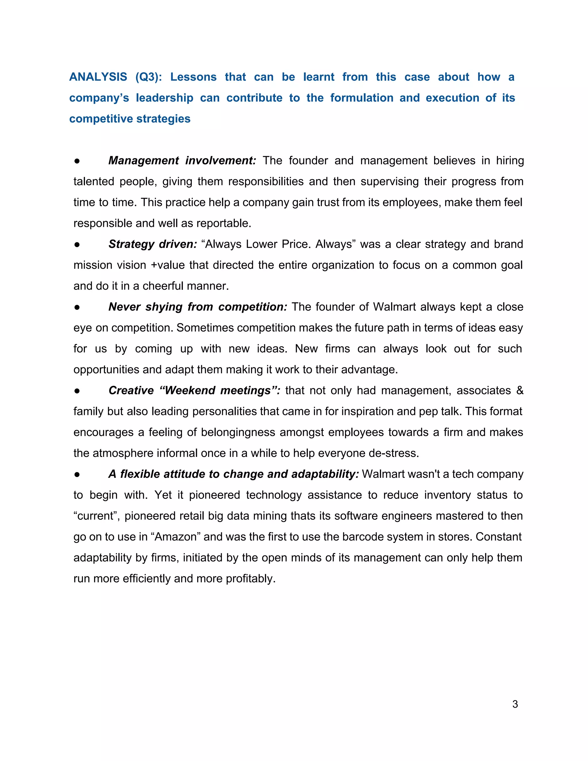 Walmart Quick Strategic Analysis / case study, past, present and future ...