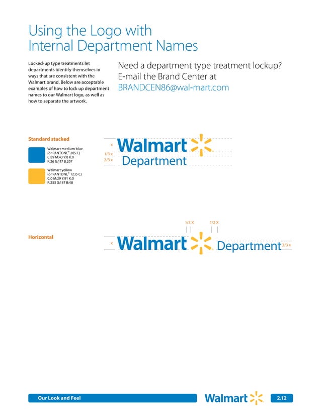 Manual de Identidade Visual da Walmart | PDF