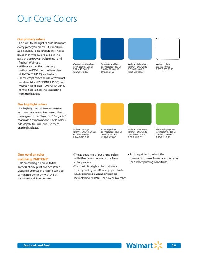 Walmart brand guidelines