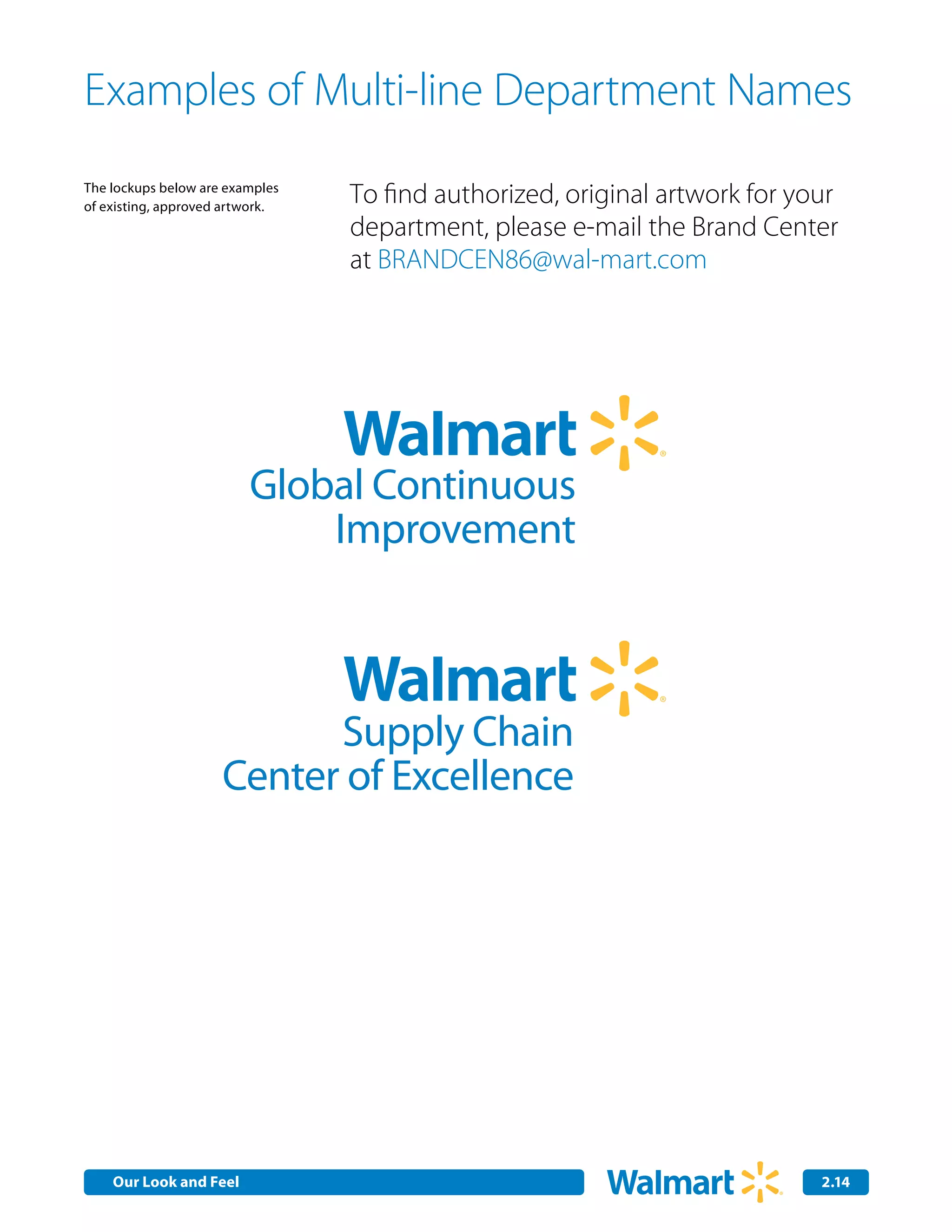 Walmart Brand Guidelines | PDF