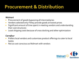 Walmart & carrefour supply chains | PPTX