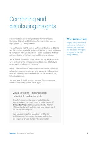 Walmart: How Social Analytics Works at Walmart | PDF