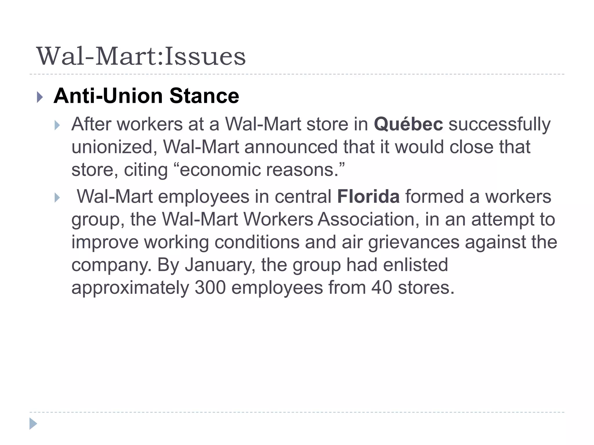 Walmart - Corporate Governance | PPTX