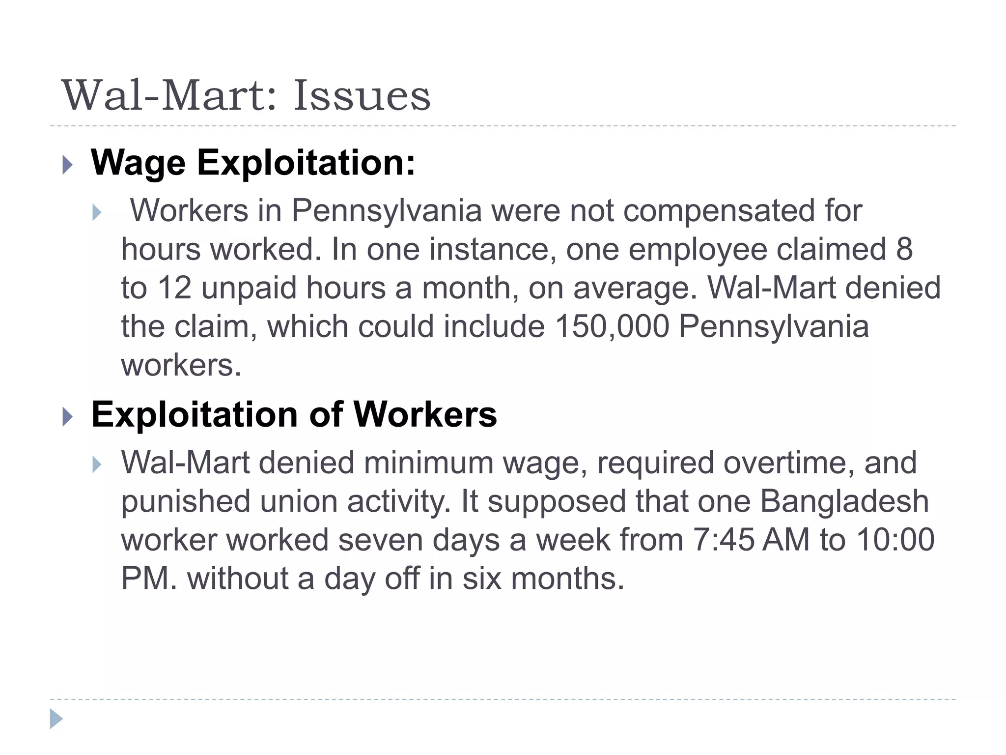 Walmart - Corporate Governance | PPTX