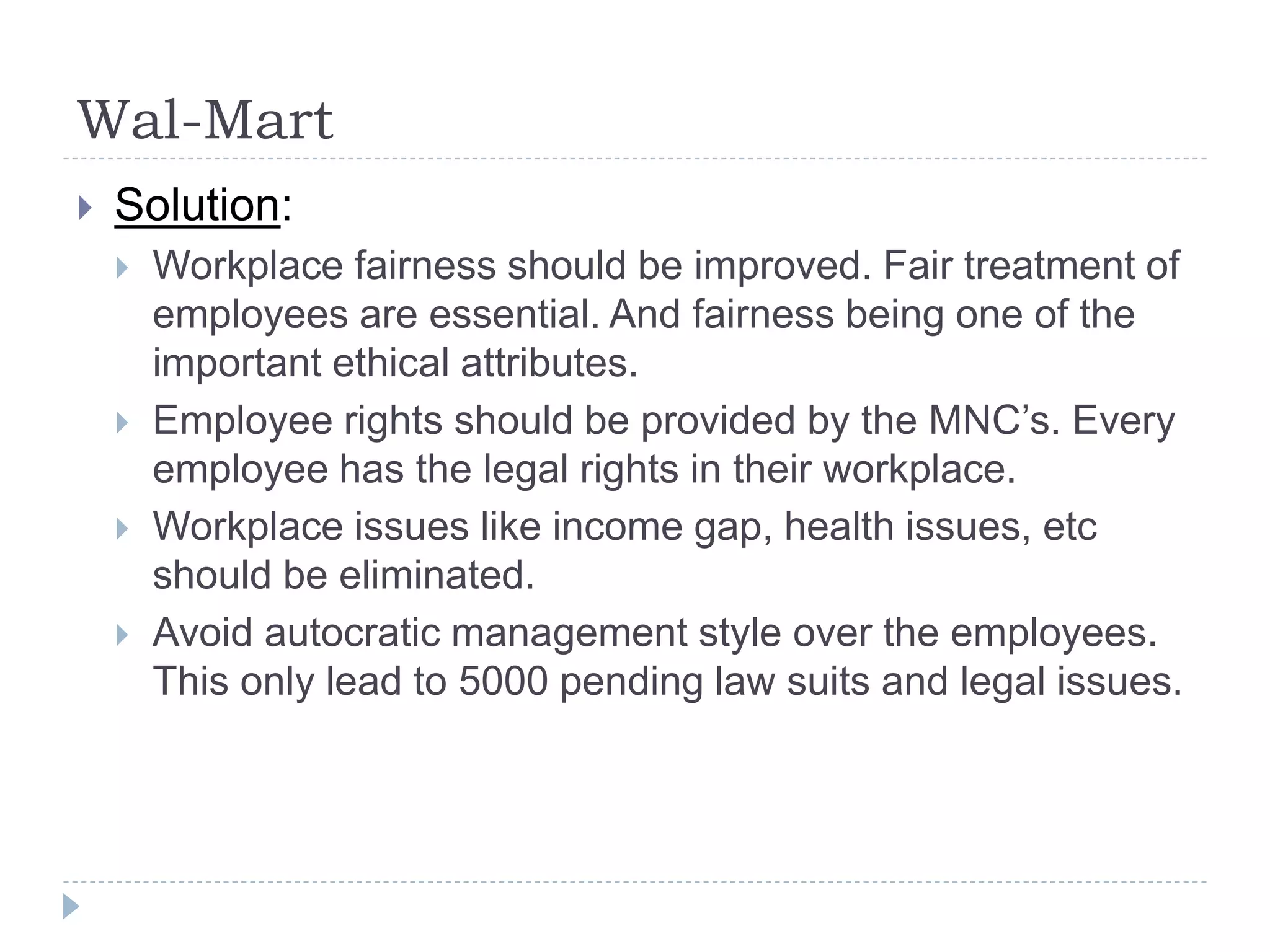 Walmart - Corporate Governance | PPTX