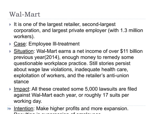 Walmart - Corporate Governance | PPT