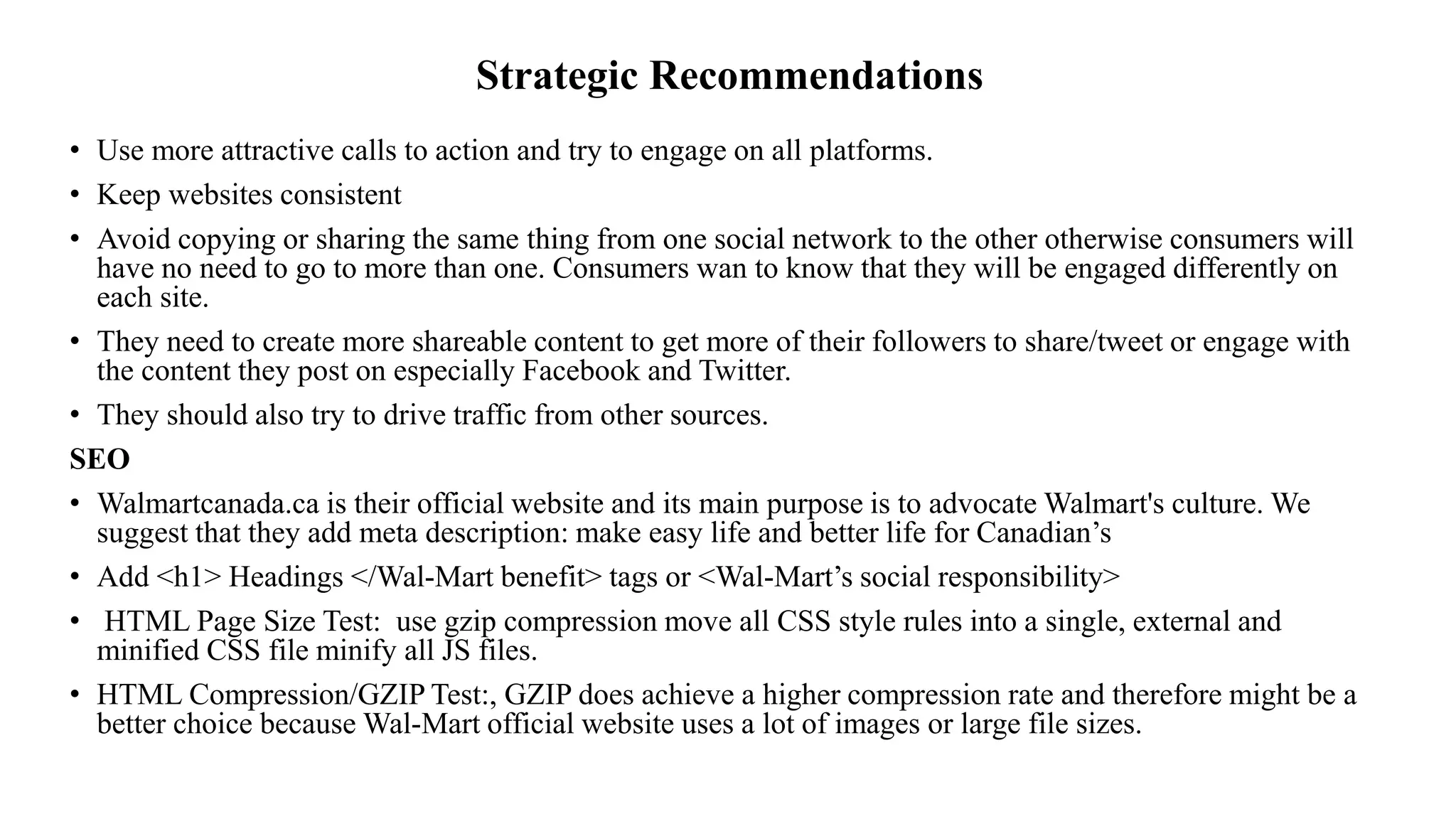Walmart digital marketing audit | PPTX