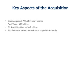 acquisition of flipkart by walmart . New digital ecosystem exposure ...