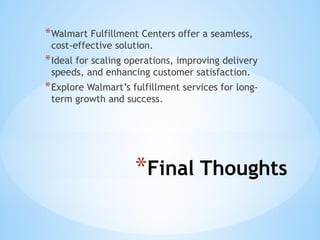 Walmart Fulfillment Warehouse: A Strategic Guide to E-Commerce Success ...