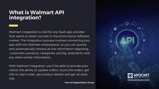 Walmart Integration: Main Advantages for SaaS APP Providers | PDF