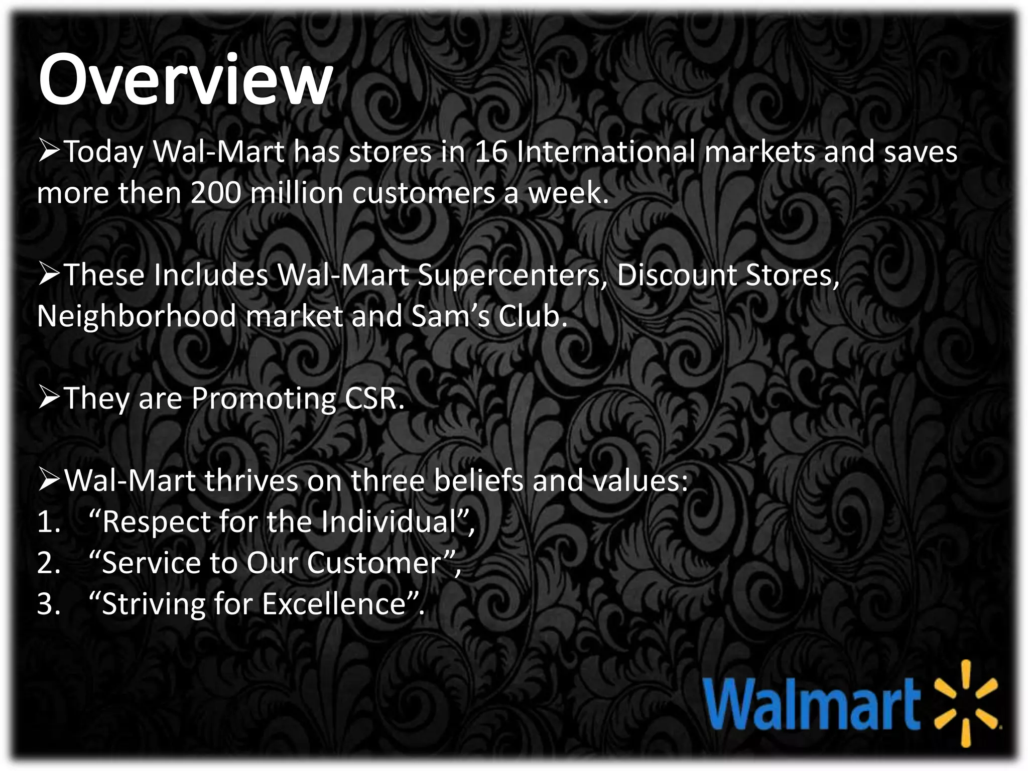 Walmart Case Study | PPTX