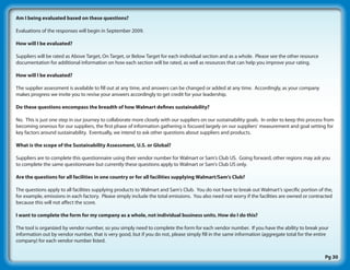Walmart policy supplier_questionnairecsr | PDF