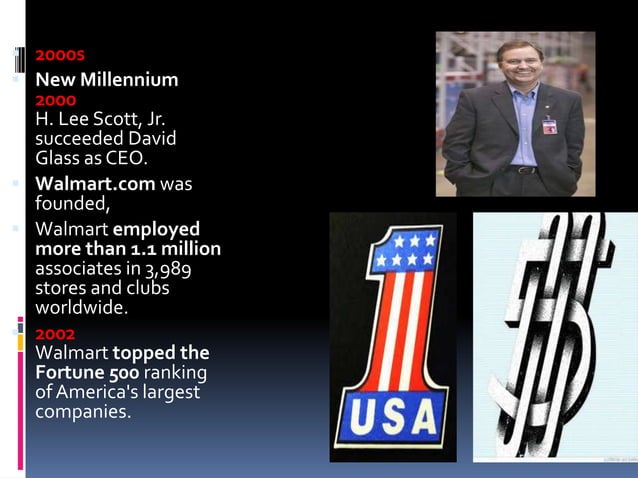 Wal mart intro and history ppt | PPTX | Retail Industry | Industries