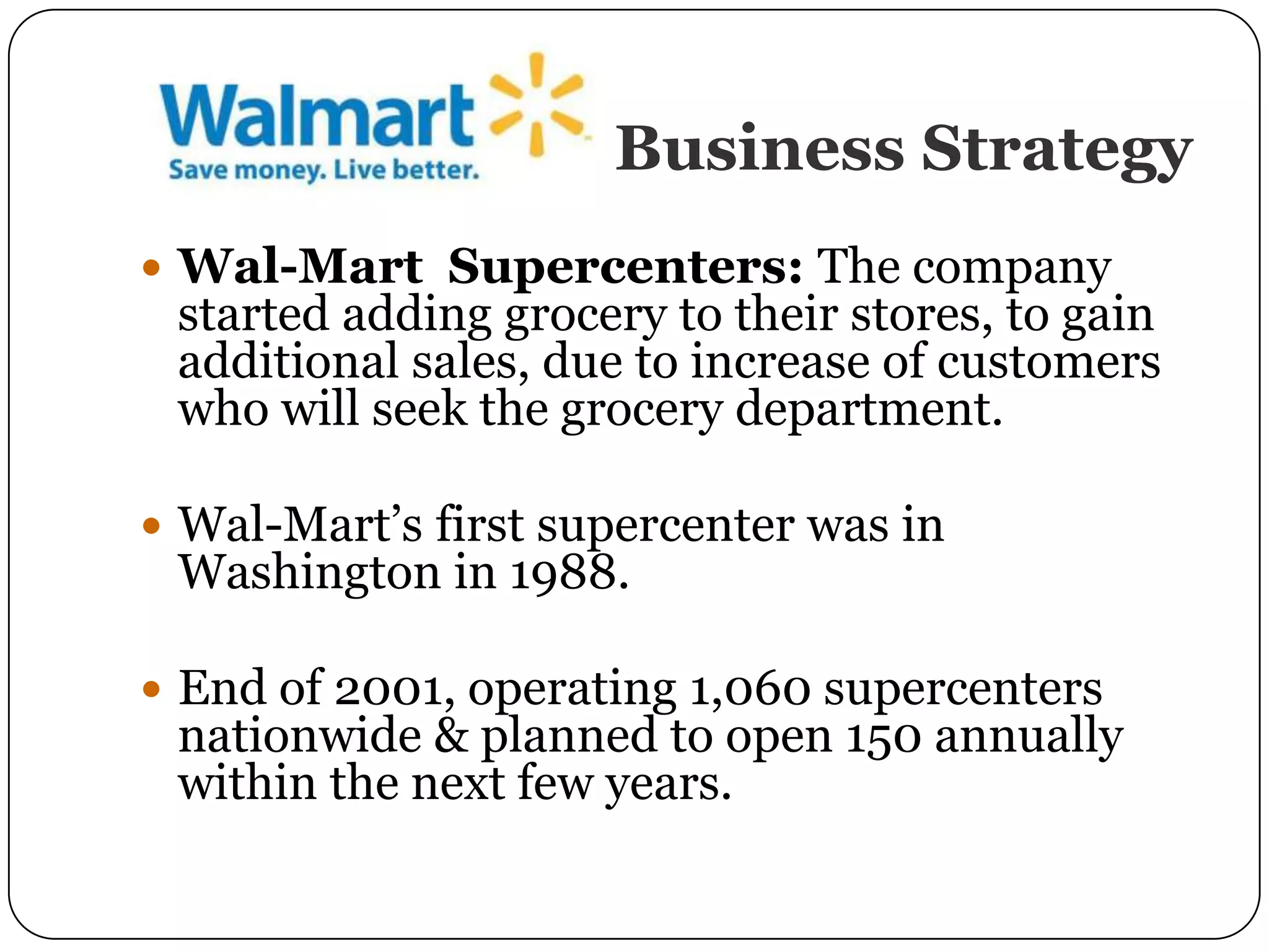 Wal Mart Presentation | PPTX