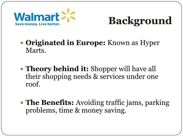 Wal Mart Presentation | PPTX | Retail Industry | Industries
