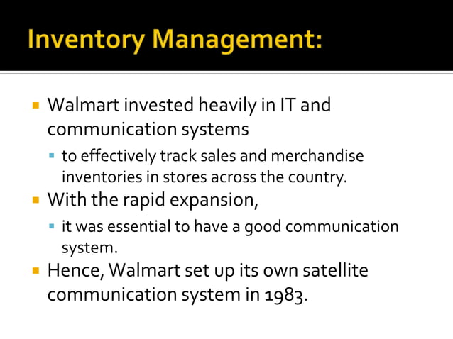 MIS in Walmart | PPTX | Retail Industry | Industries