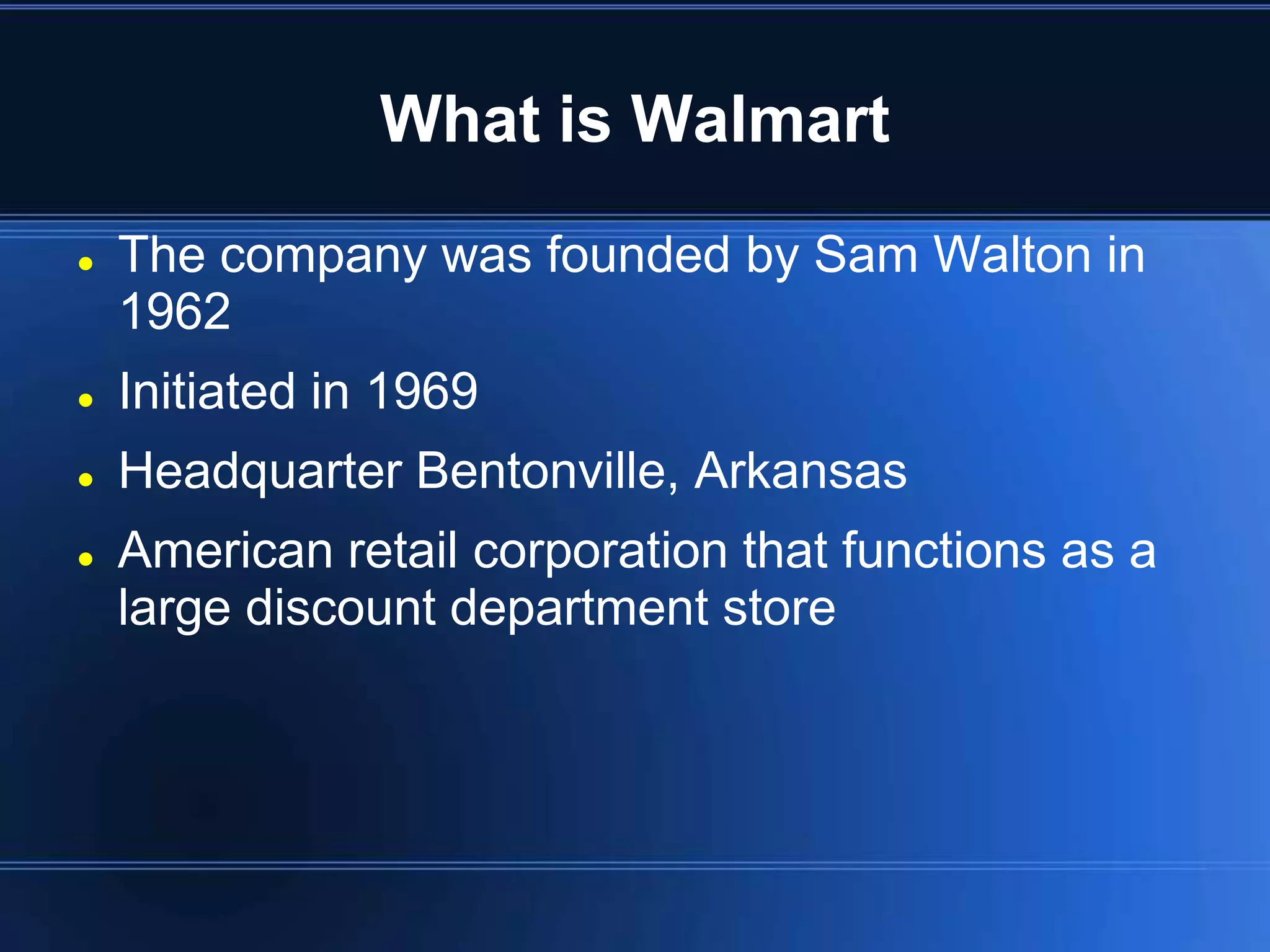 Walmart presentation | PPT