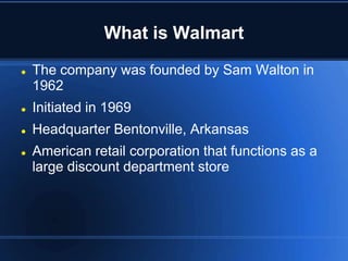 Walmart presentation | PPT