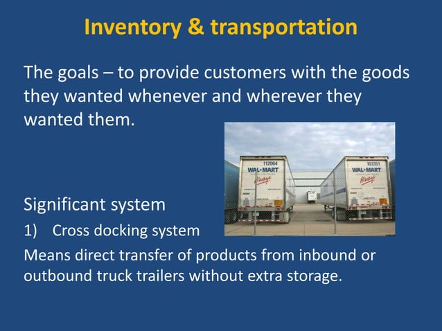 Walmart's SCM | PPTX