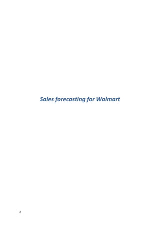 Walmart sales forecast | PDF
