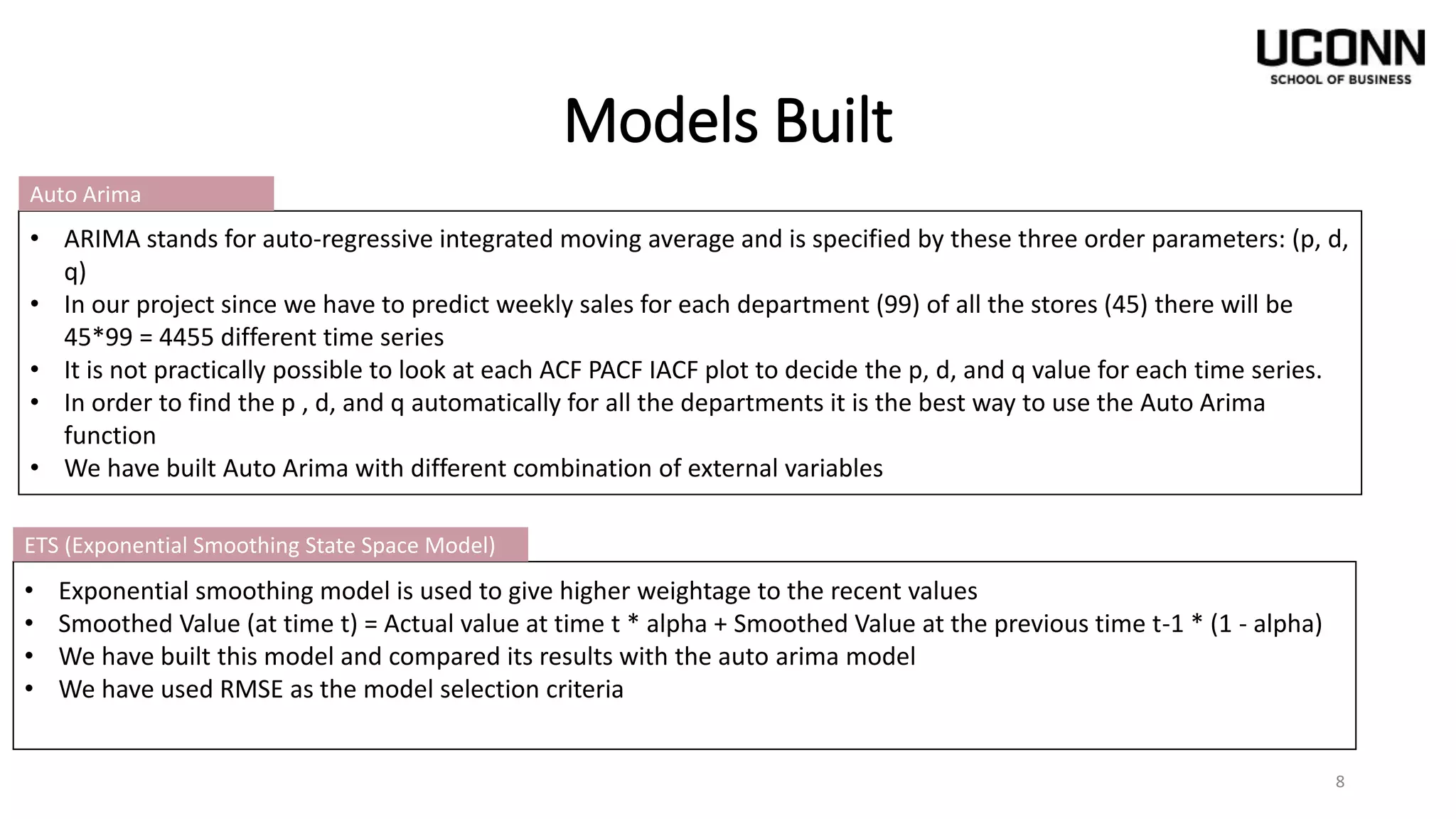 Walmart sales forecasting | PPTX