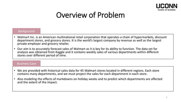 Walmart sales forecasting | PPTX
