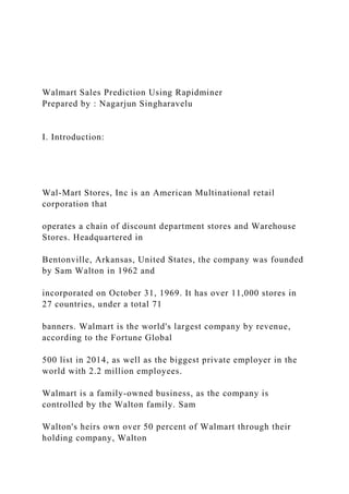 Walmart Sales Prediction Using Rapidminer Prepared by Naga.docx