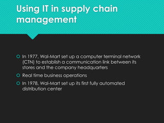 Walmart Supply chain management | PPTX