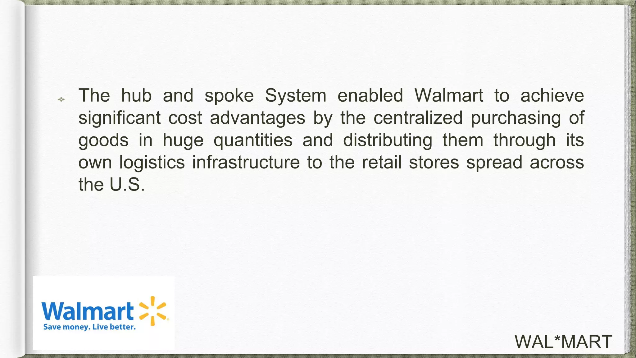 Walmart supply chain management | PPTX