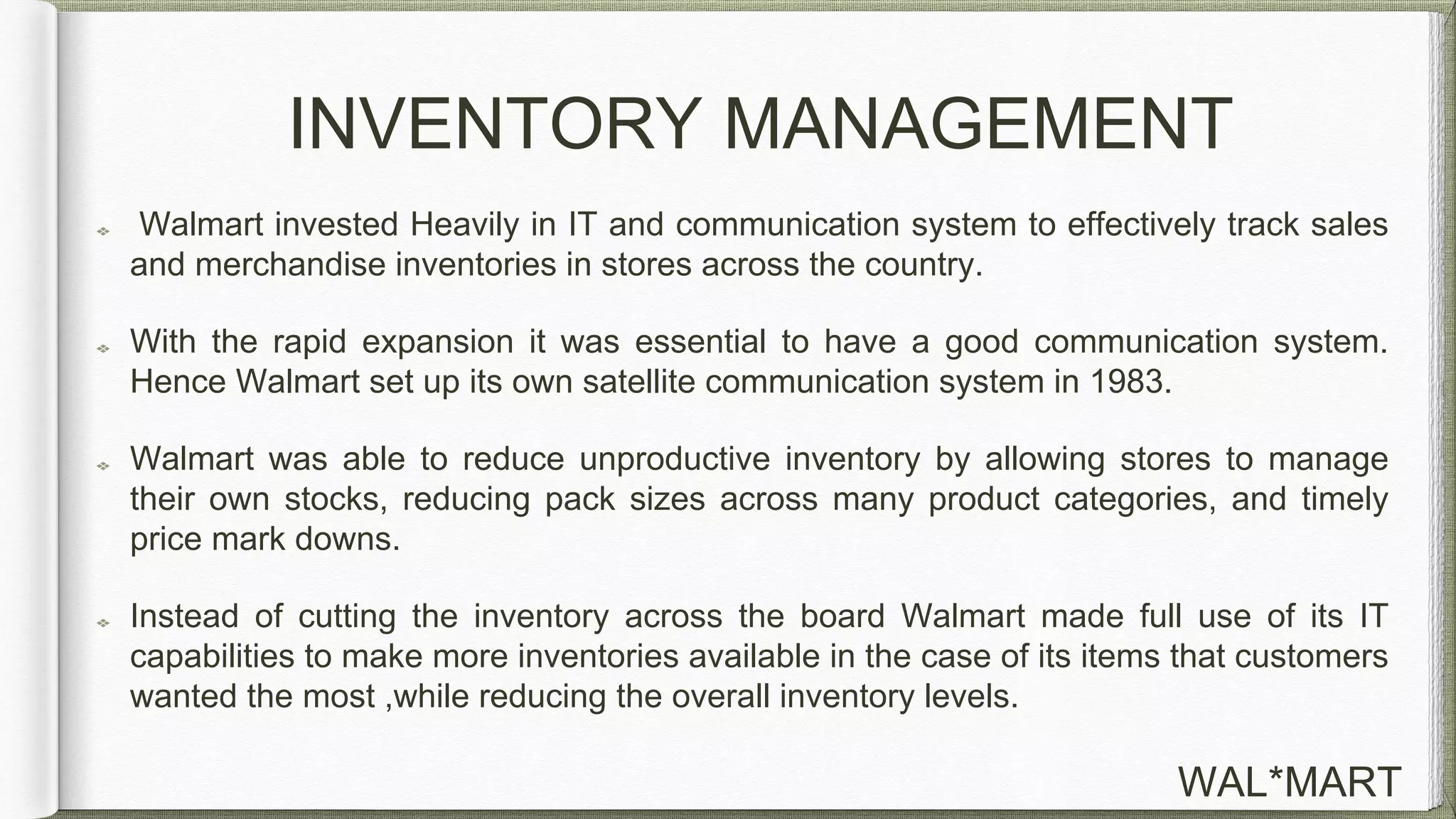 Walmart supply chain management | PPTX
