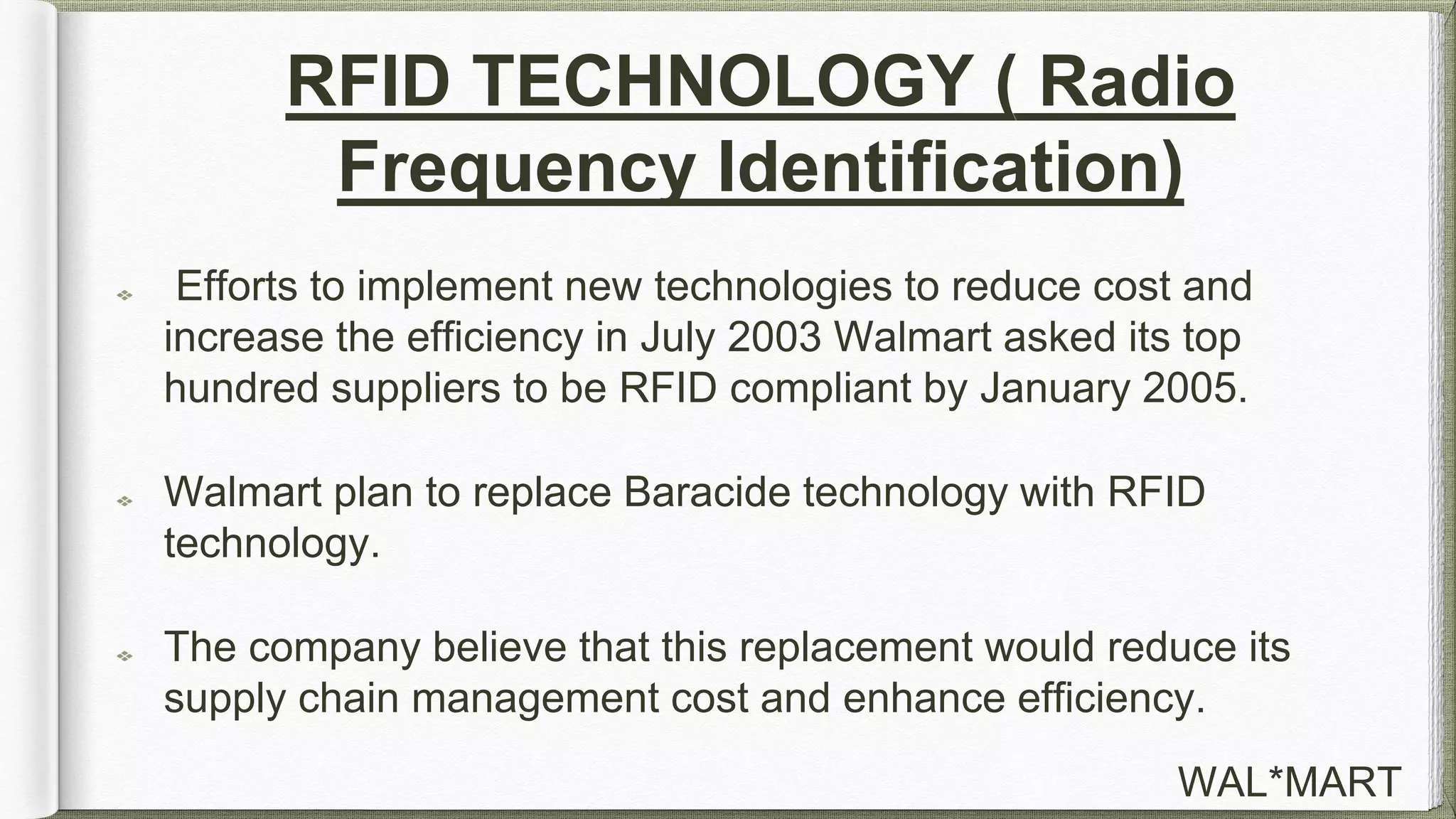 Walmart supply chain management | PPTX