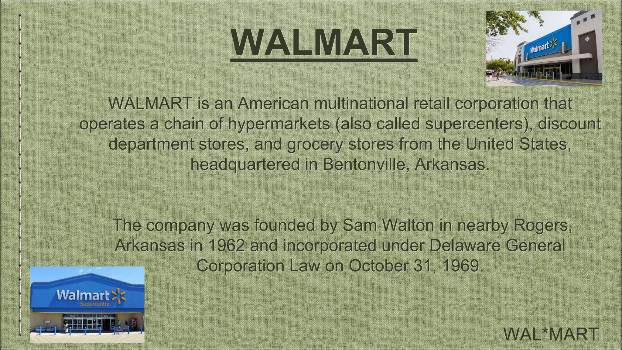 Walmart supply chain management | PPTX