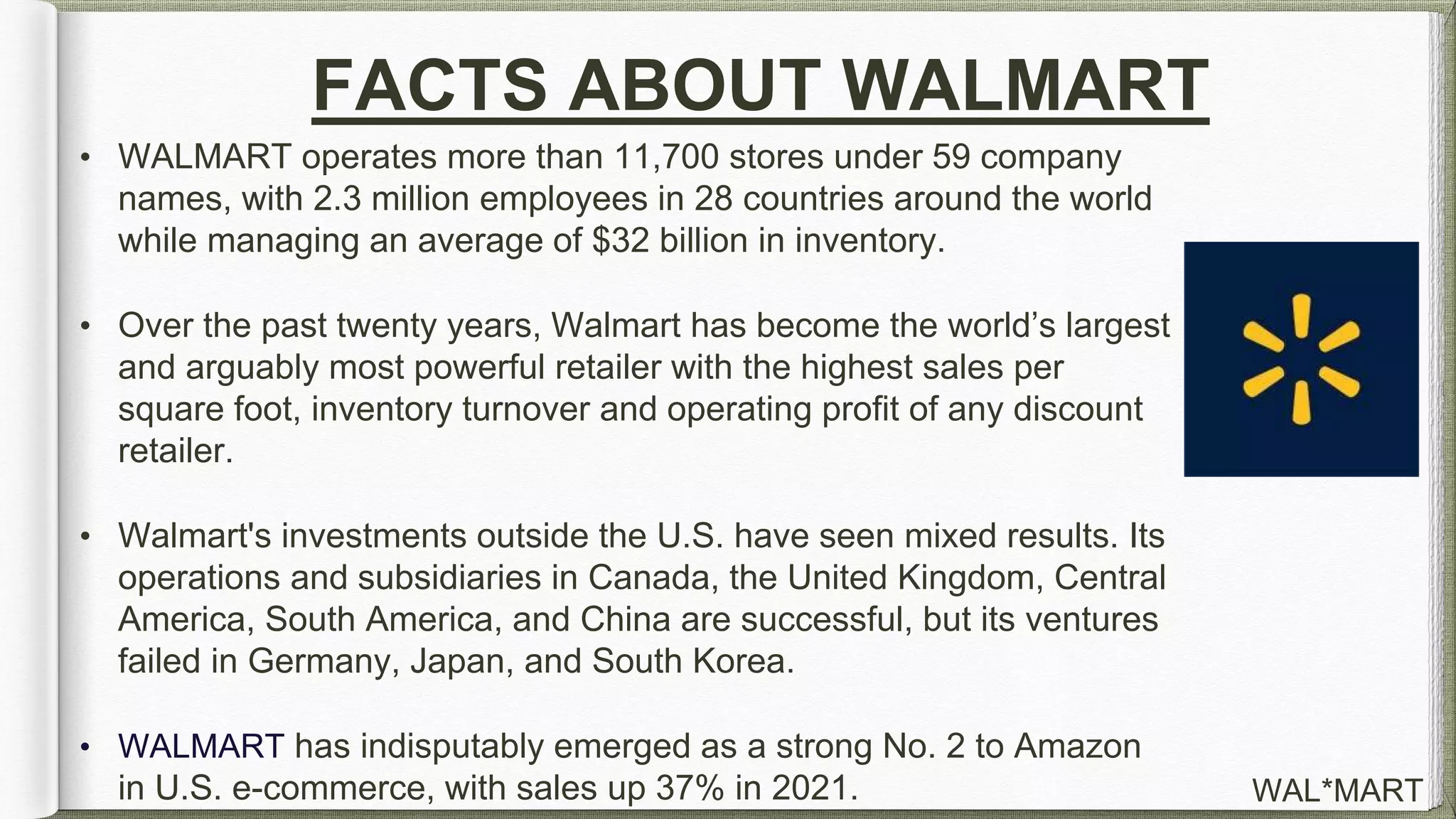 Walmart supply chain management | PPTX