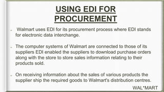 Walmart supply chain management | PPTX