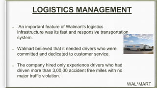 Walmart supply chain management | PPTX