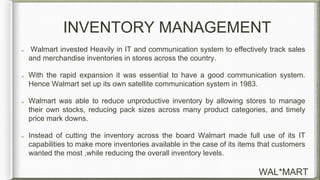 Walmart supply chain management | PPTX