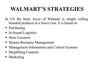 Walmart’s strategy | PPT