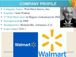 Walmart Stores, Inc | PPTX | Environmental Services Industry | Industries