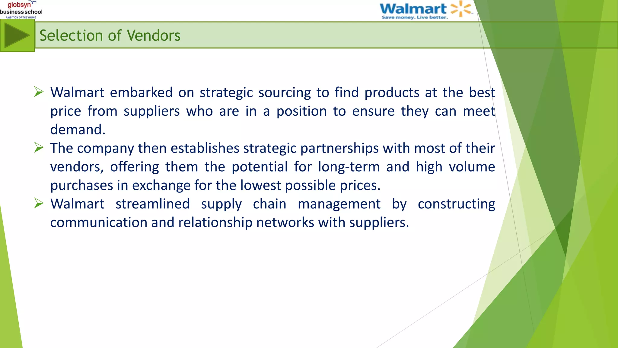 Walmart supply chain mangement | PPTX