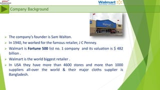Walmart supply chain mangement | PPTX